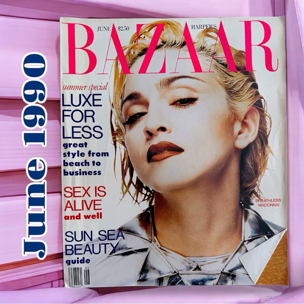 Harper's Bazaar Magazine June 1990 Issue, Cover: Brea… - Gem